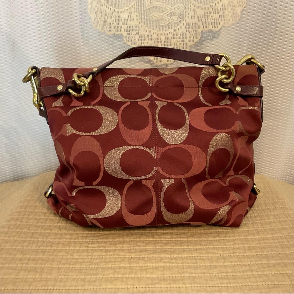 Coach - Metallic Signature Brooke Tote Bag Id # F1800… - Gem